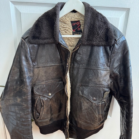 Jackets & Coats | 6s Bomber Pilot Flight Jacket Brown Leather | Poshmark